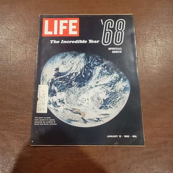 Vintage | Accents | Vintage Life Magazine Jan 1969 Nasa Apollo 8 The ...